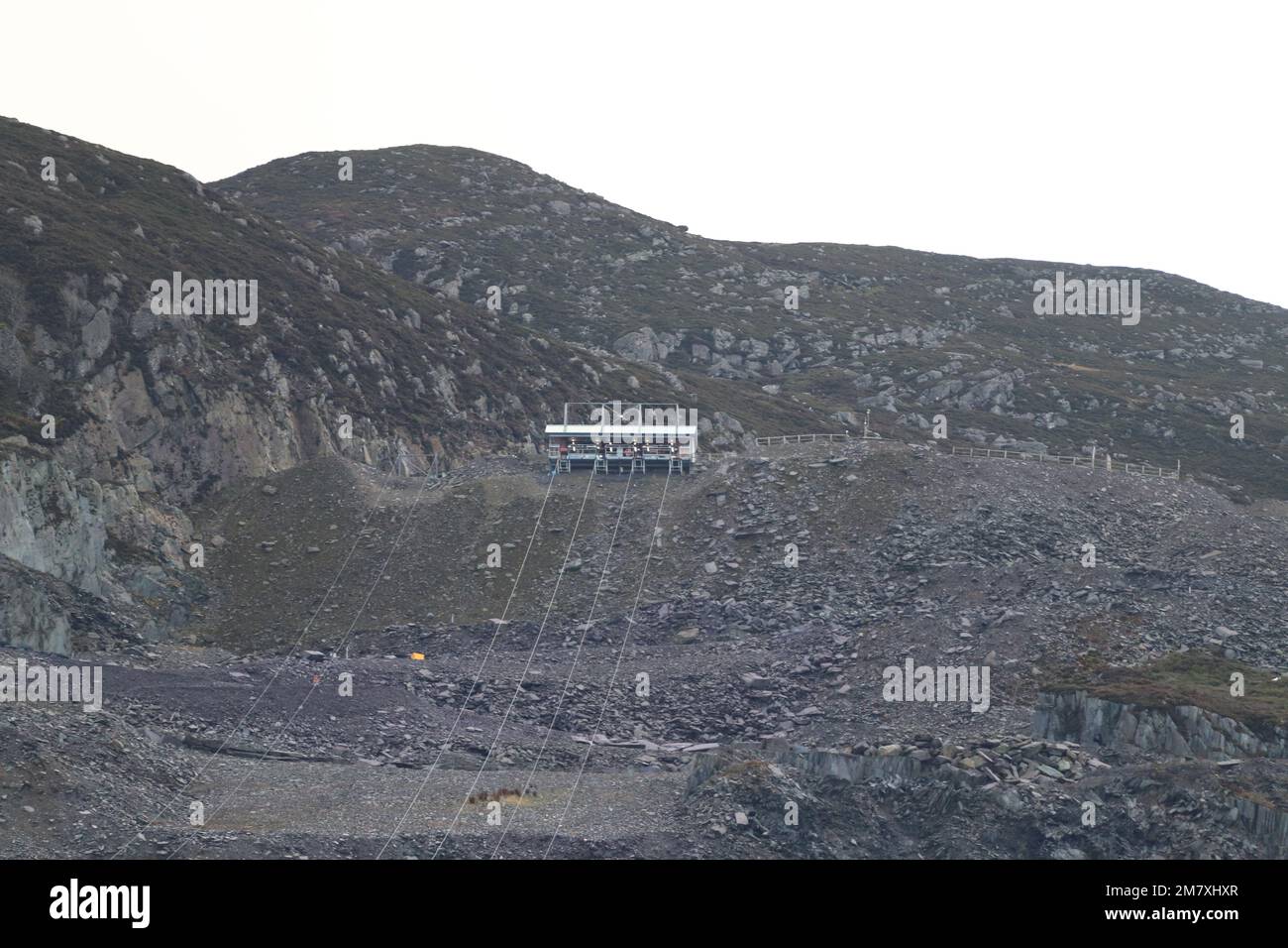 Penrhyn quarry zipline hi-res stock photography and images - Alamy