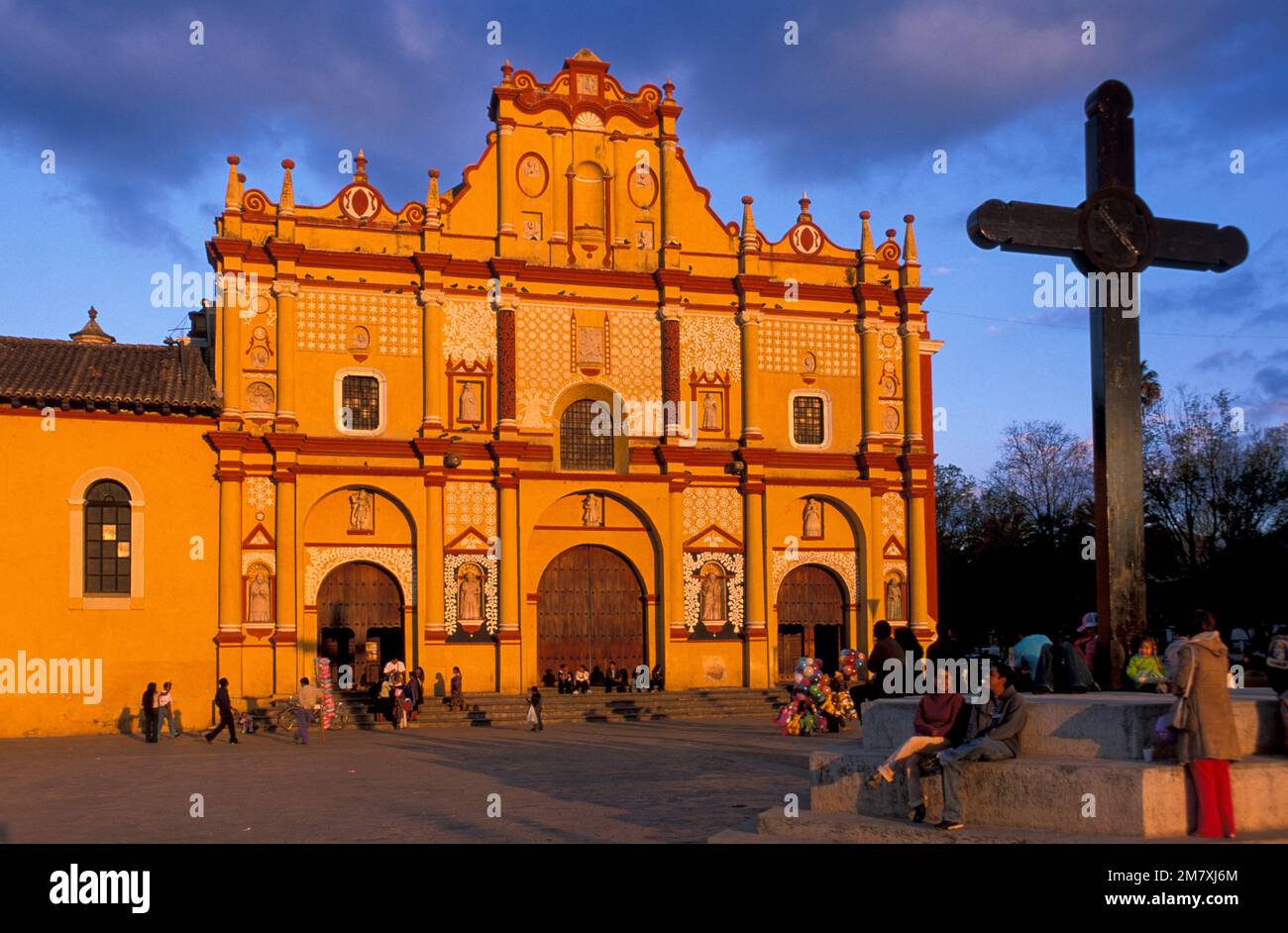 Mexico, Chiapas, Cathedral, San Cristobal de las Casas, cathedral Stock Photo - Alamy