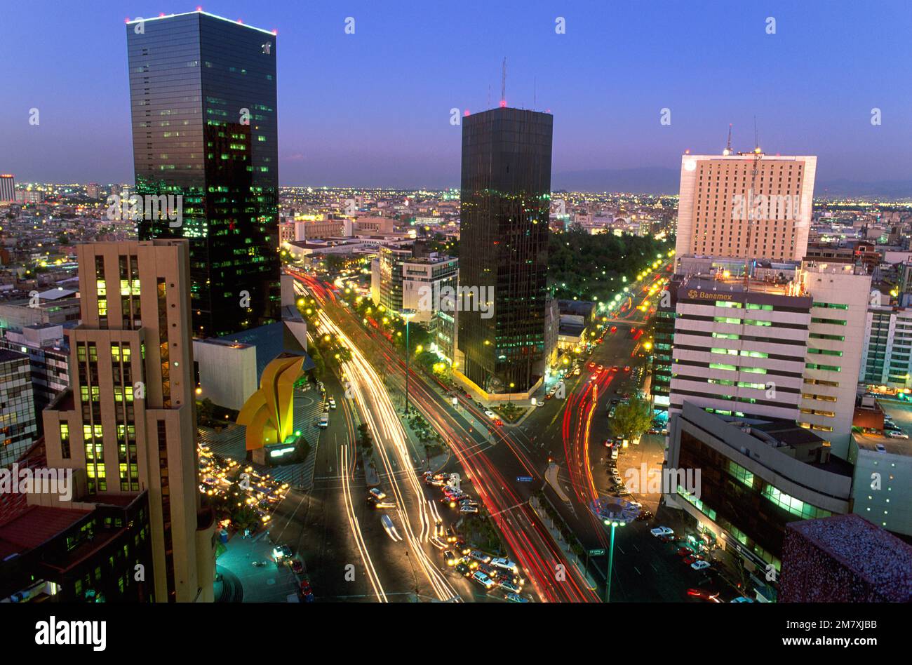 Mexico, DF, Paseo de la reforma, cityscape Stock Photo - Alamy