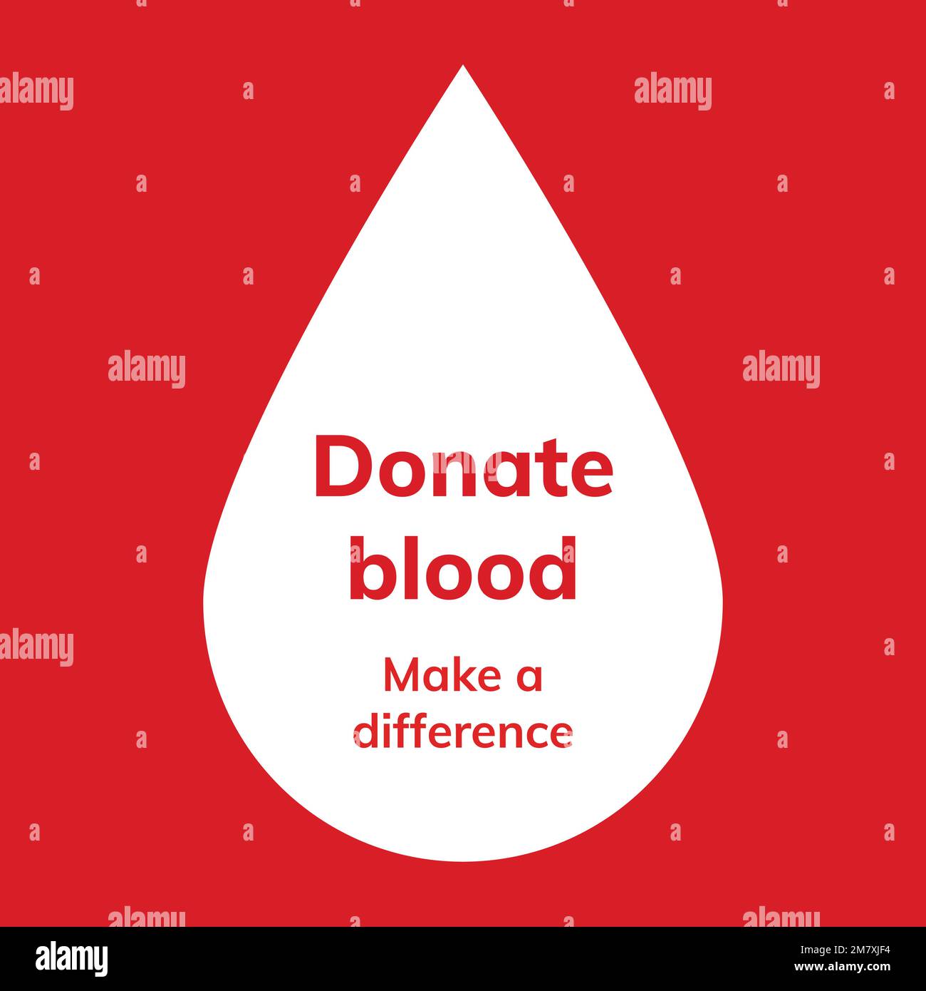 Blood donation campaign template vector social media ad in minimal ...