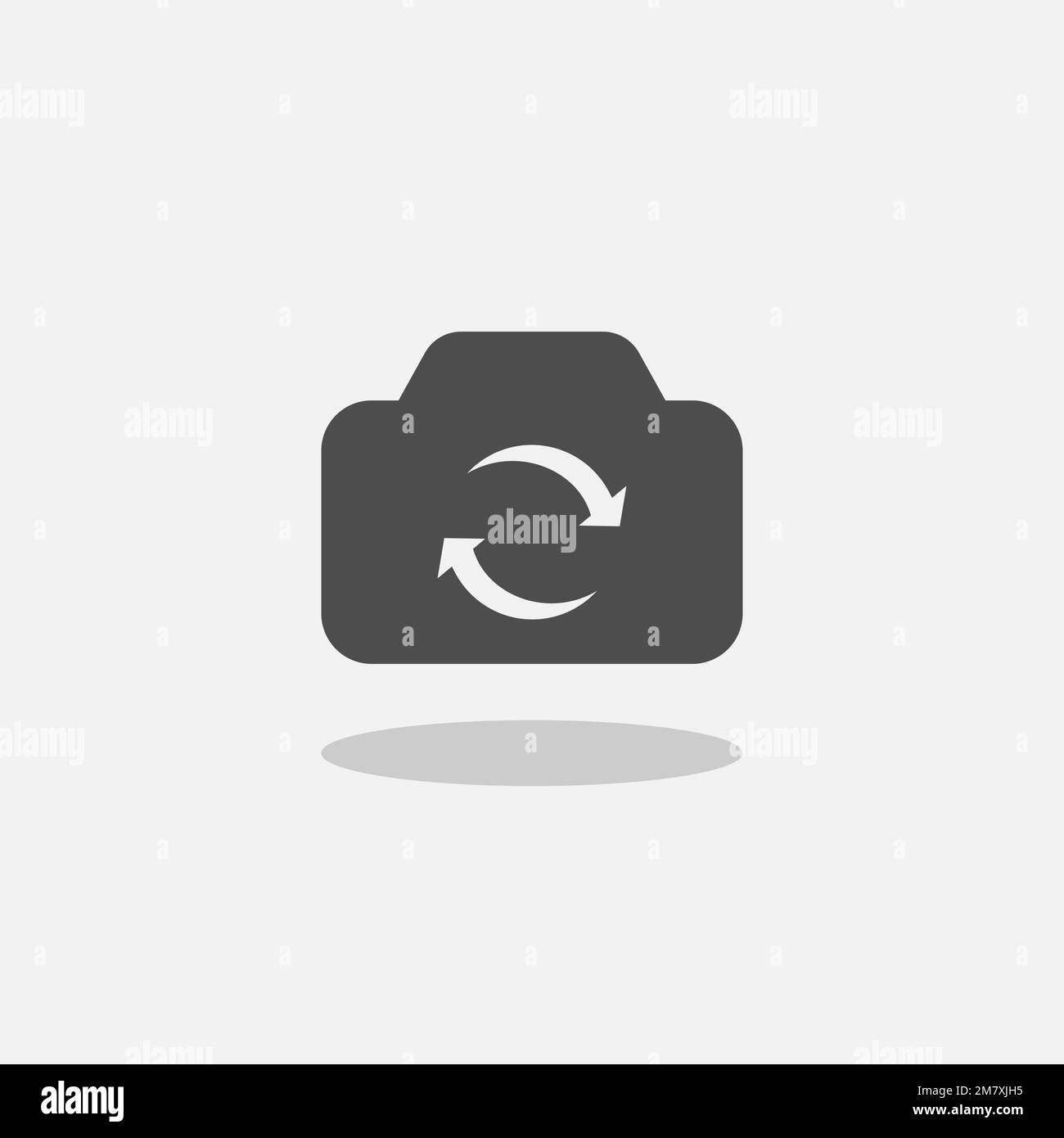 Camera switch isolated on white background. Vector illustration. Eps 10 ...
