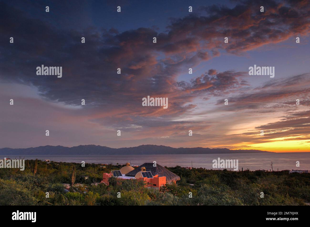 Mexico, Baja California Sur, El Sargento, Rancho Sur, Ventana Bay Stock ...