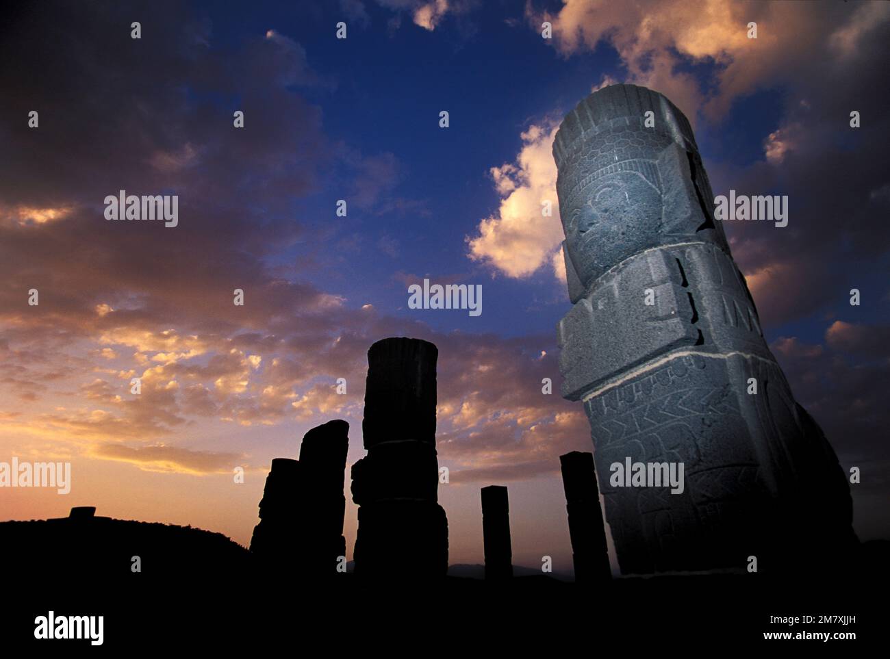 Atlantes, Archeological site Tula, Hidalgo, Mexico Stock Photo - Alamy