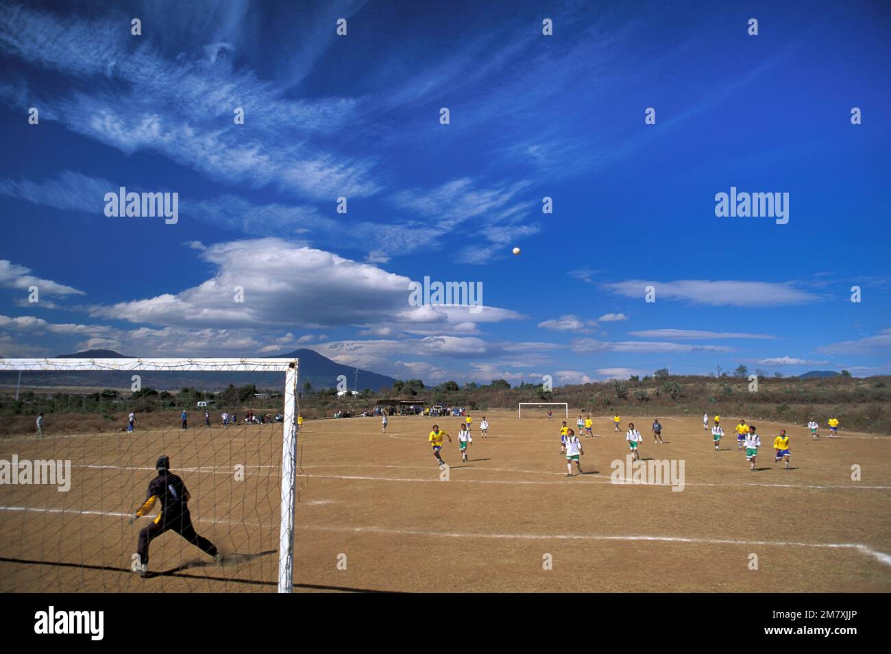 Mexico, Michoacan, Lago de Patzcuaro, soccer Stock Photo - Alamy