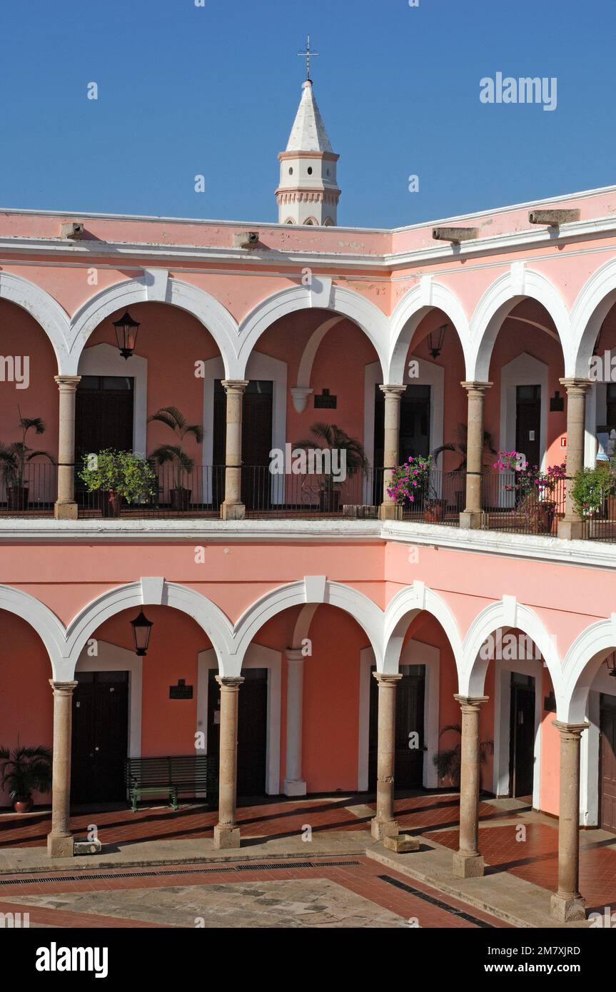 North America, Mexico, Sinaloa, El Fuerte, Palacio Municipal Stock ...