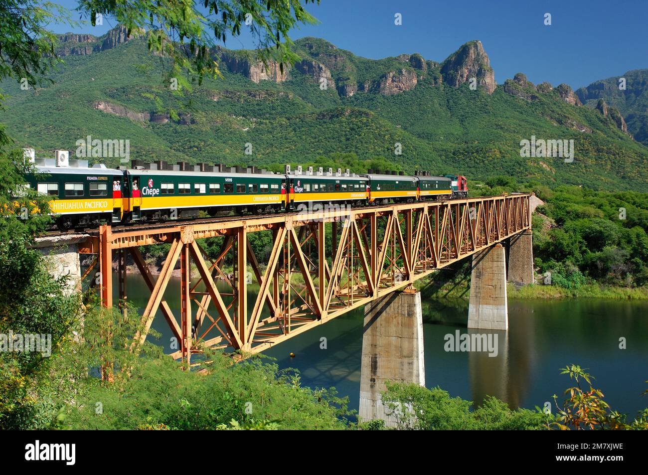 Mexico, Chihuahua, Sierra Madre Occidental, Copper Canyon, Chepe Train ...