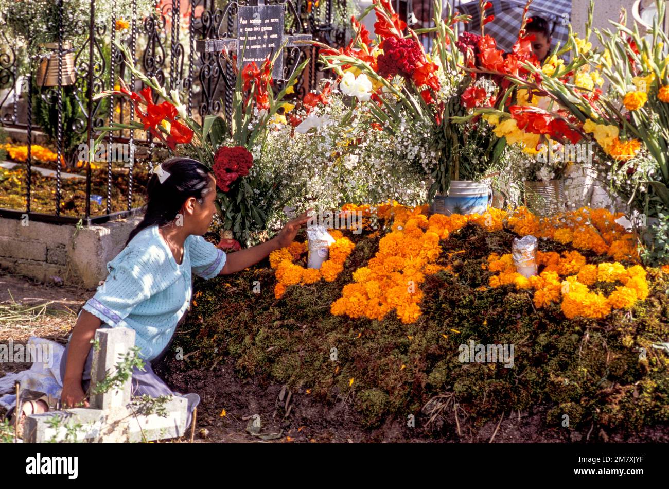 Mexico, Michoacan, Capula Day of the dead,local, native, Mexican, event ...
