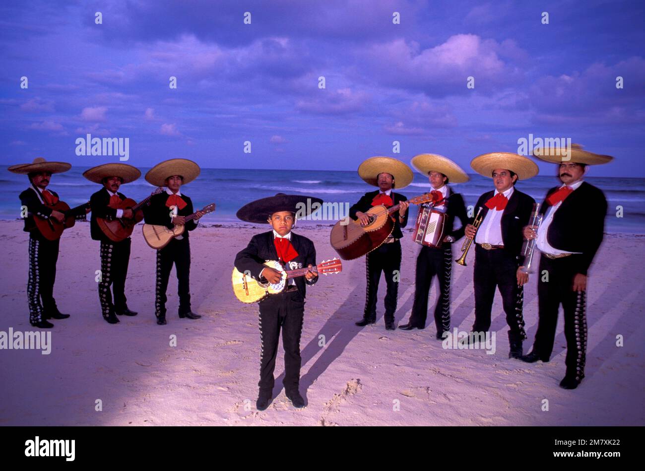 Mexico, Quintana Roo, Yucatán Peninsula, Caribbean, beach near Playa ...