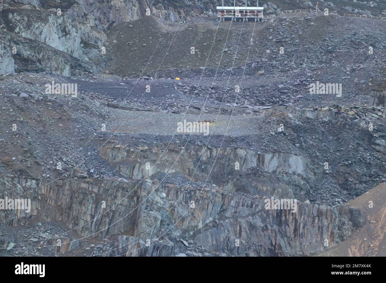 Penrhyn quarry zipline hi-res stock photography and images - Alamy
