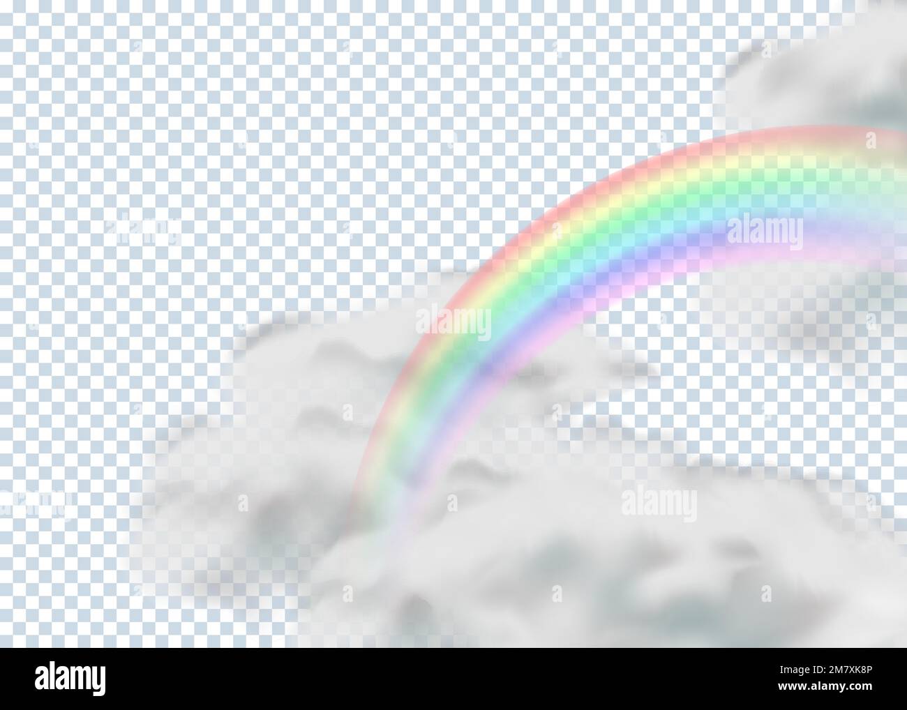 transparent rainbow. isolated on transparent background. Vector ...