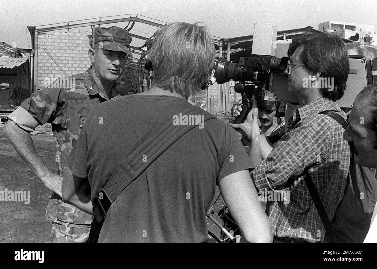 Colonel James M. Mead, 32nd Marine Amphibious Unit commander, is ...