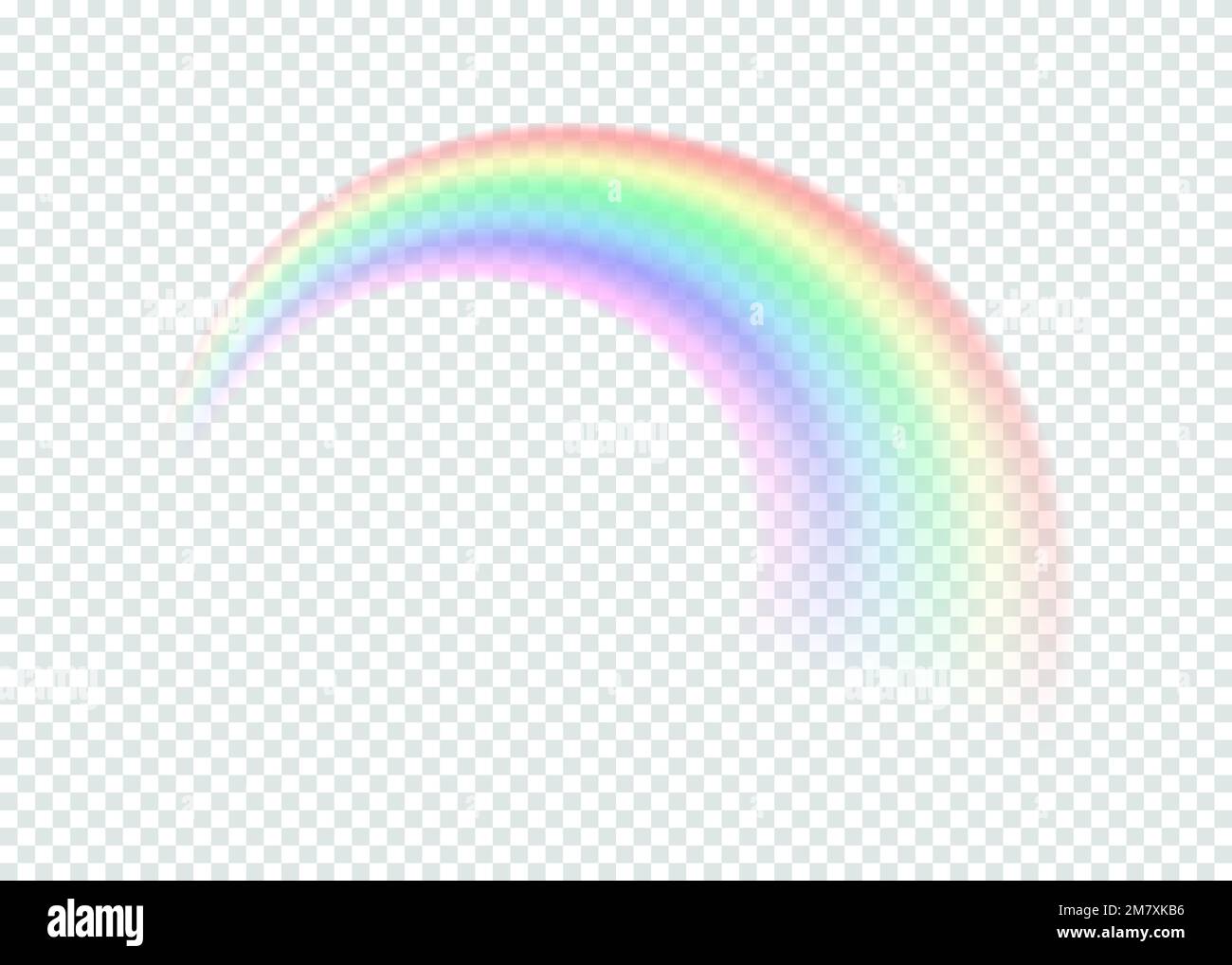 transparent rainbow. isolated on transparent background. Vector ...