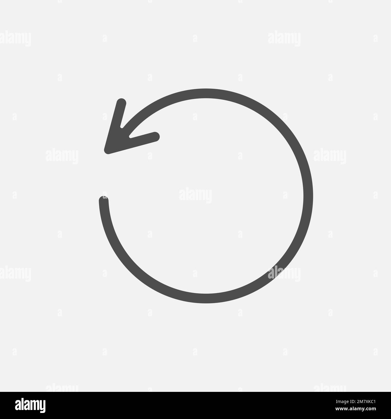 Loading icon Reload sign isolated on white background. Vector ...