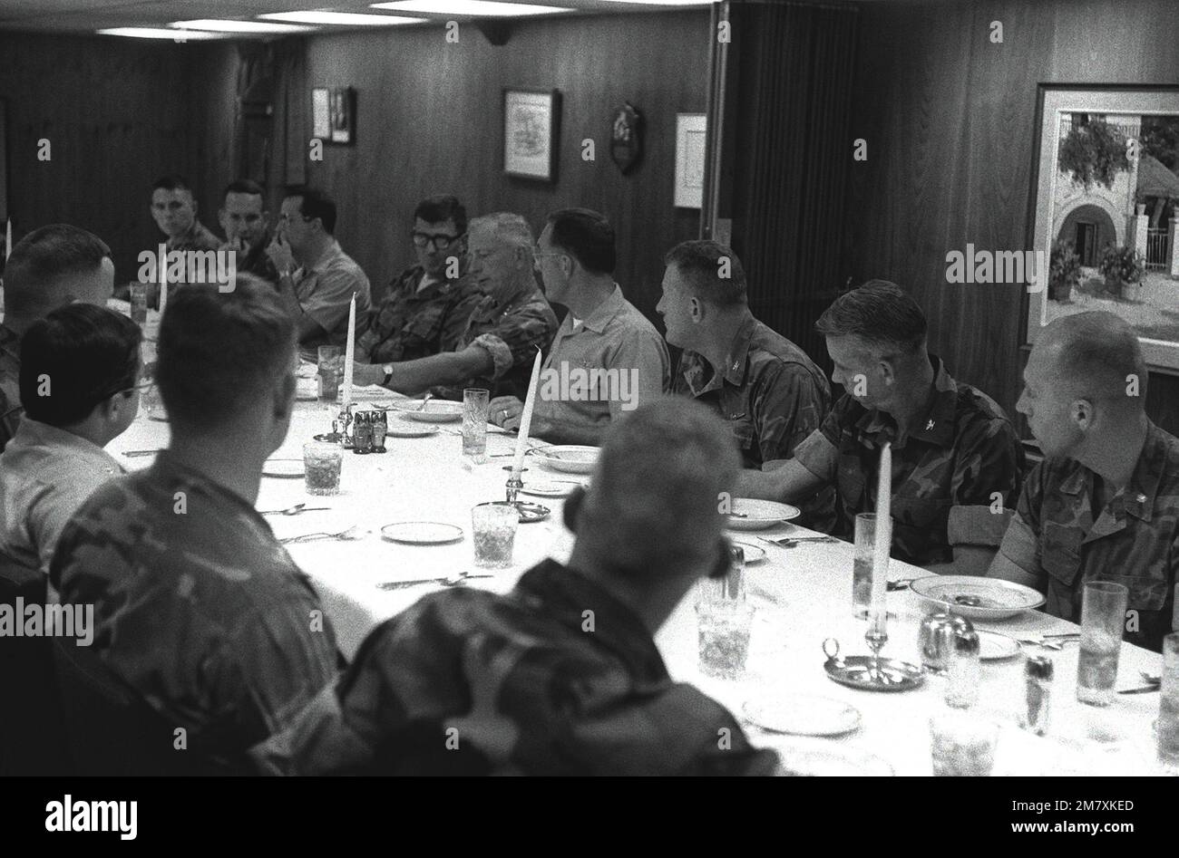 Commandant of the Marine Corps, GEN Robert H. Barrow, has lunch with ...