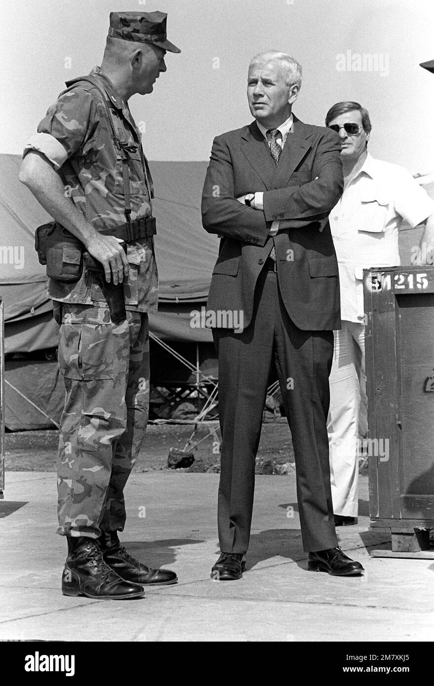 American Ambassador to Lebanon, Robert Sherwood Dillon, speaks with ...