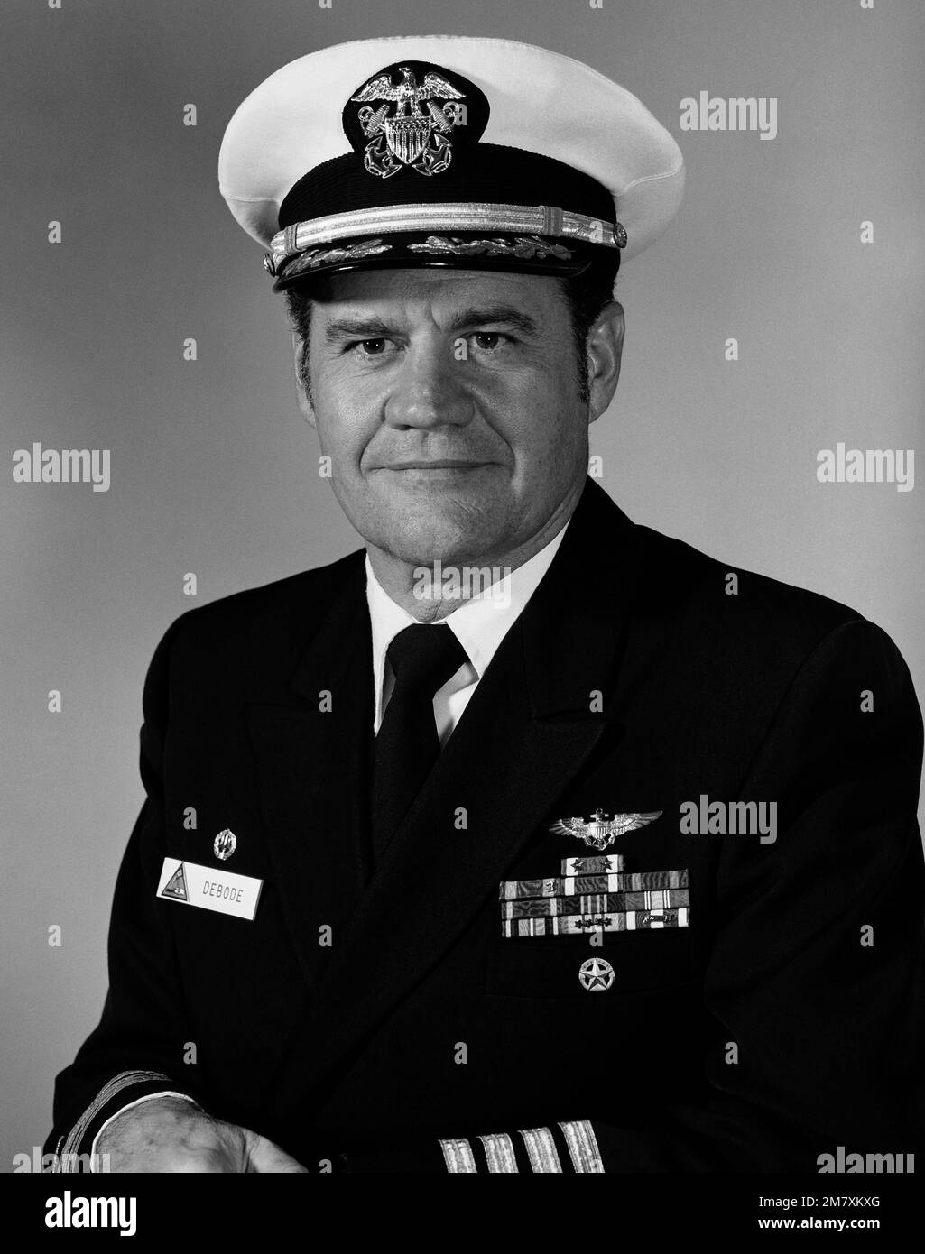 CAPT Don G. Debode, USN (covered). Country: Unknown Stock Photo - Alamy
