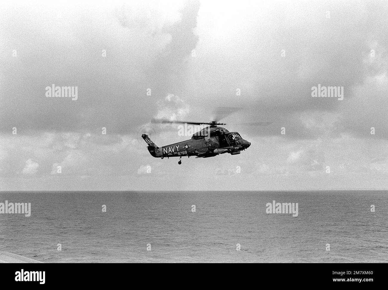 A view of an SH-2F Seasprite helicopter from Light Helicopter Anti ...