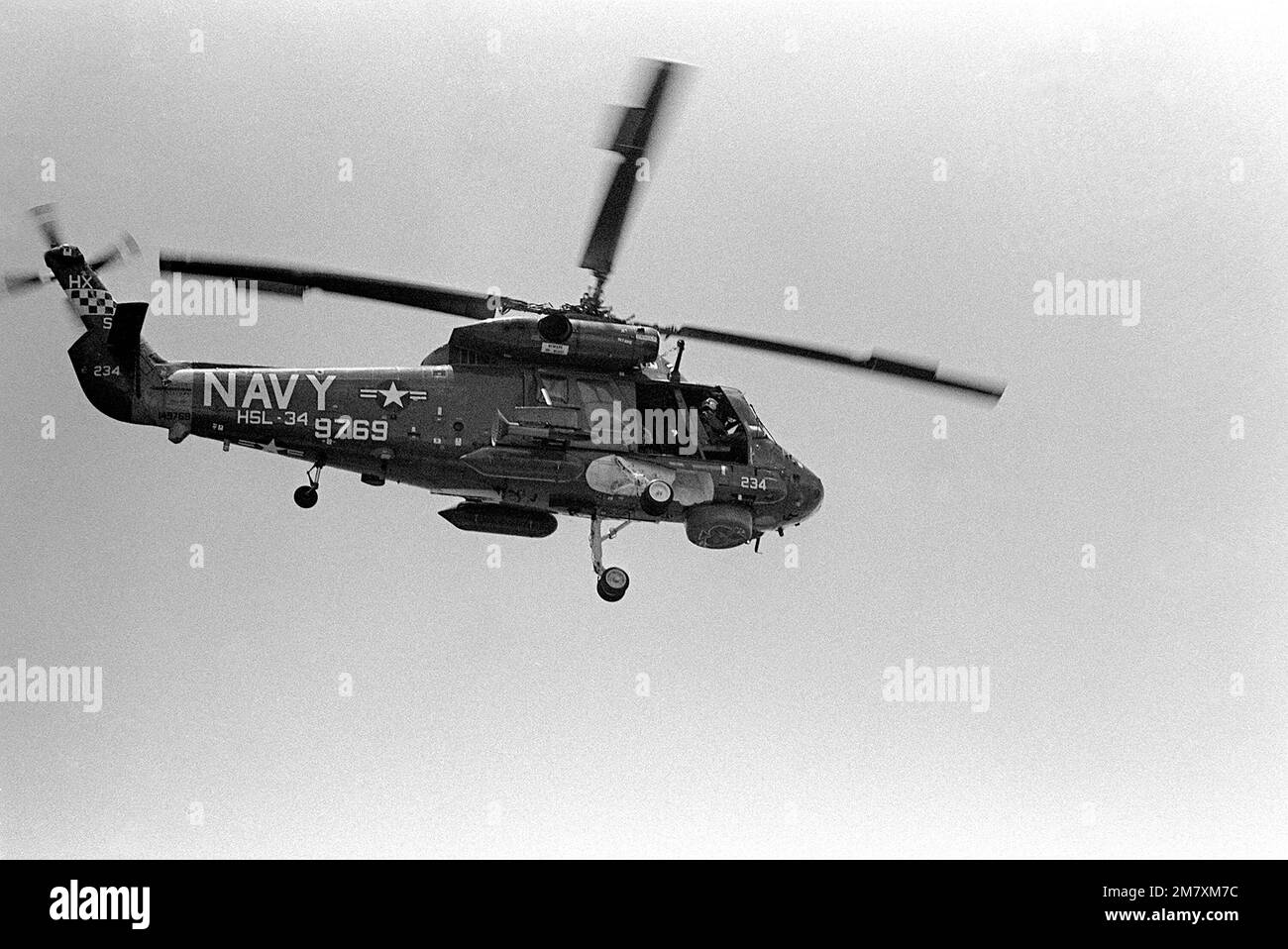 A view of an SH-2F Seasprite helicopter from Light Helicopter Anti ...