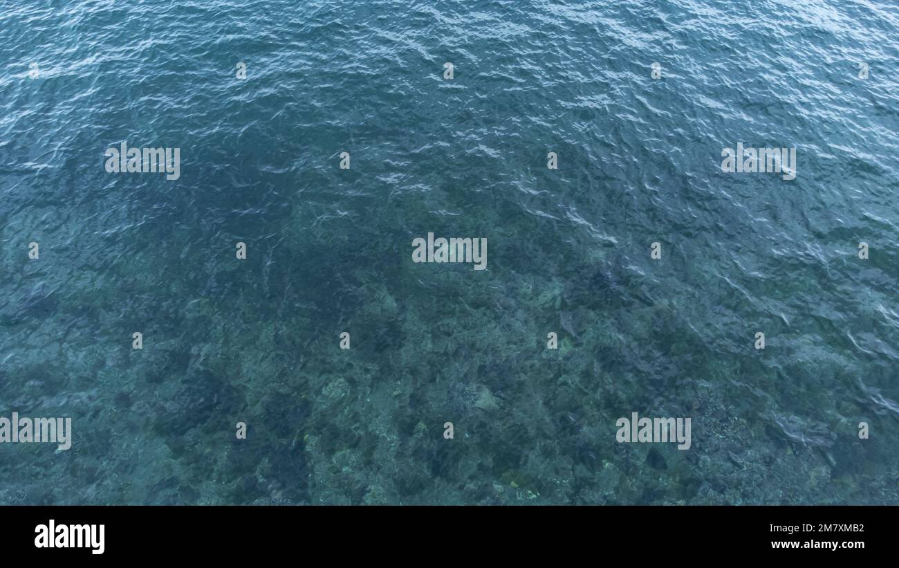 Aerial view sea water surface hi-res stock photography and images - Alamy