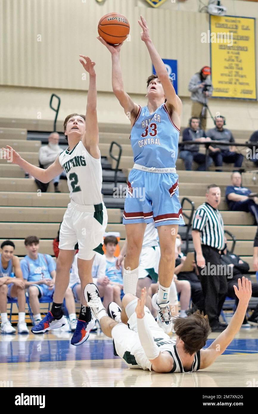 A vertical of the Hanover Central and Whiting competing during a high ...