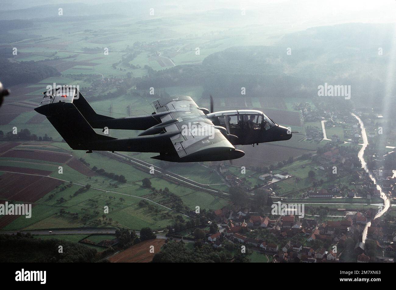 A right side view of an OV-10 Bronco aircraft from the 601st Tactical ...