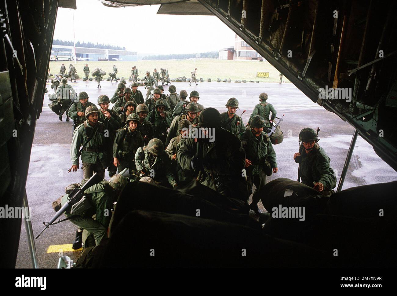 Members of the 1ST Company, 34th Armored Division, FT. Riley, Kansas ...