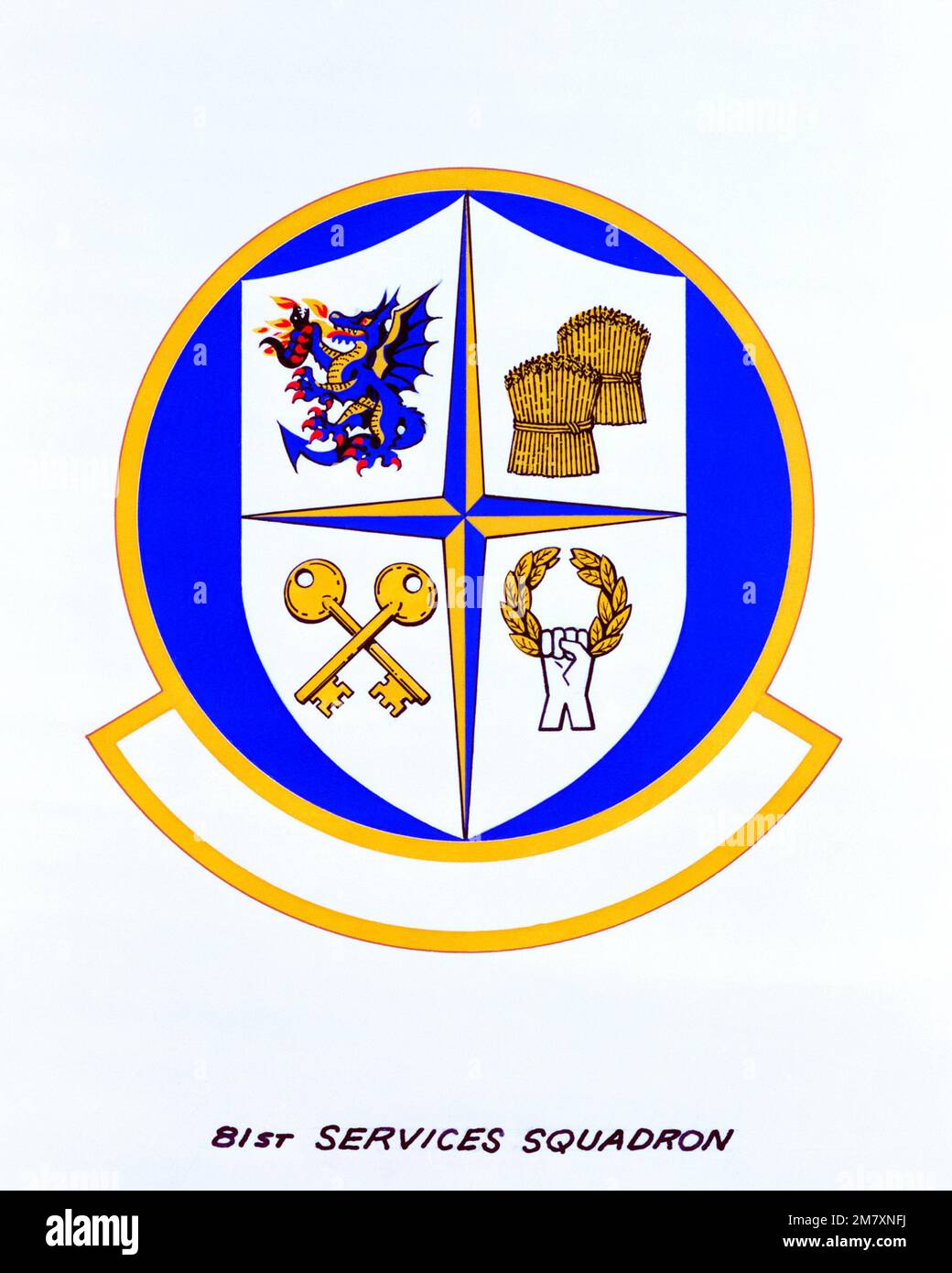 Approved insignia for: 81ST Services Squadron. Country: Unknown Stock ...