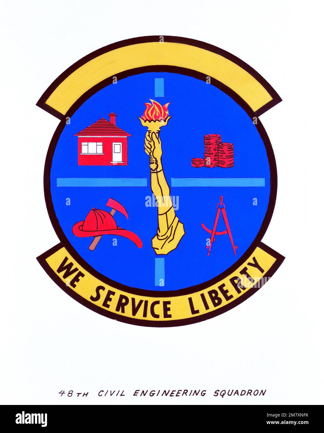 Approved insignia for: 48th Civil Engineering Squadron. Country ...