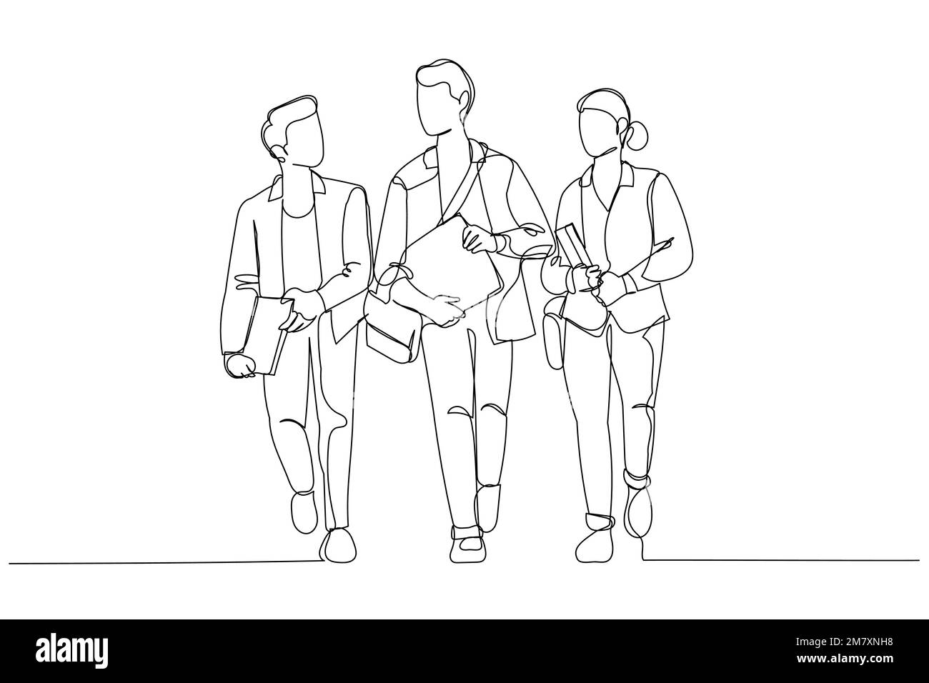 People Outside Drawing