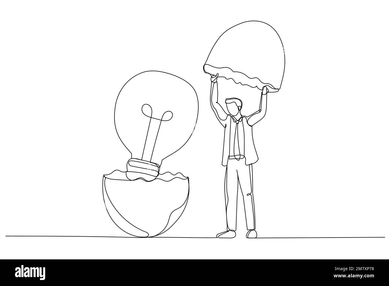Illustration of businessman entrepreneur discover hatching egg with ... Illustration of businessman entrepreneur discover hatching egg with ...