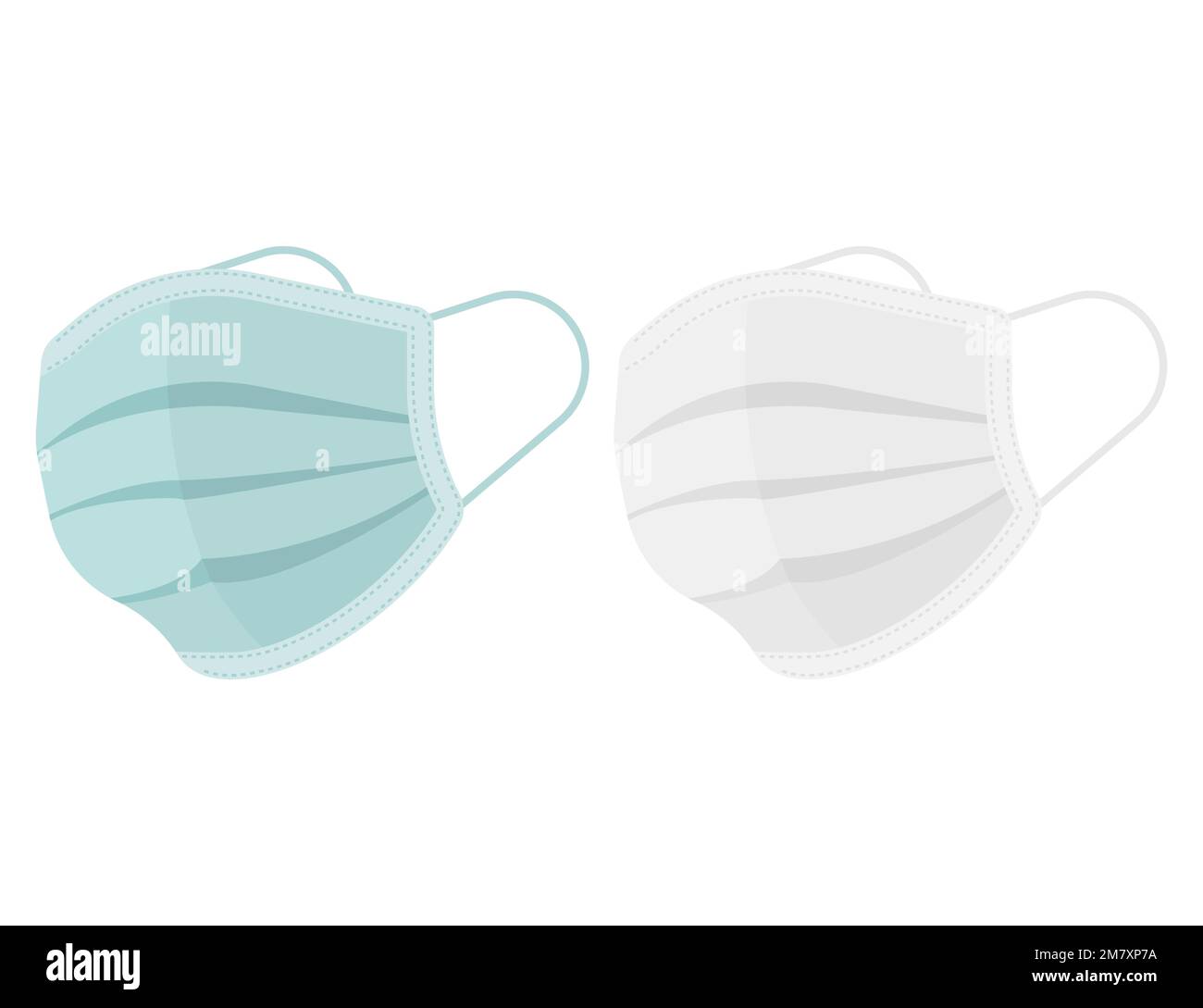 medical mask isolated on white background. Vector illustration. Eps 10 ...