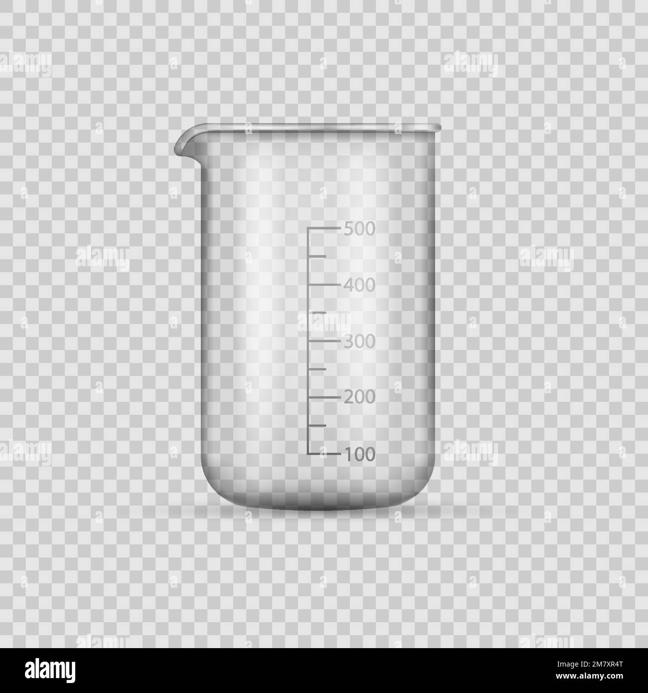 laboratory glassware or beaker isolated on transparent background ...