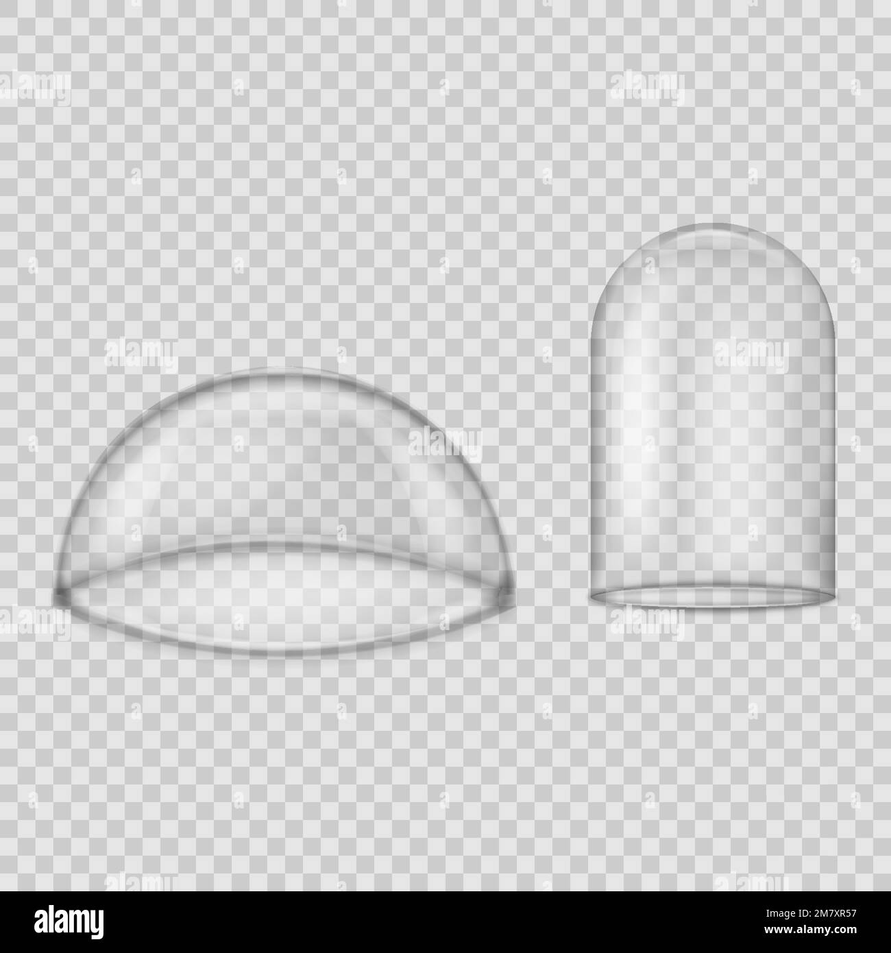 Glass dome isolated on transparent background. Vector illustration. Eps ...