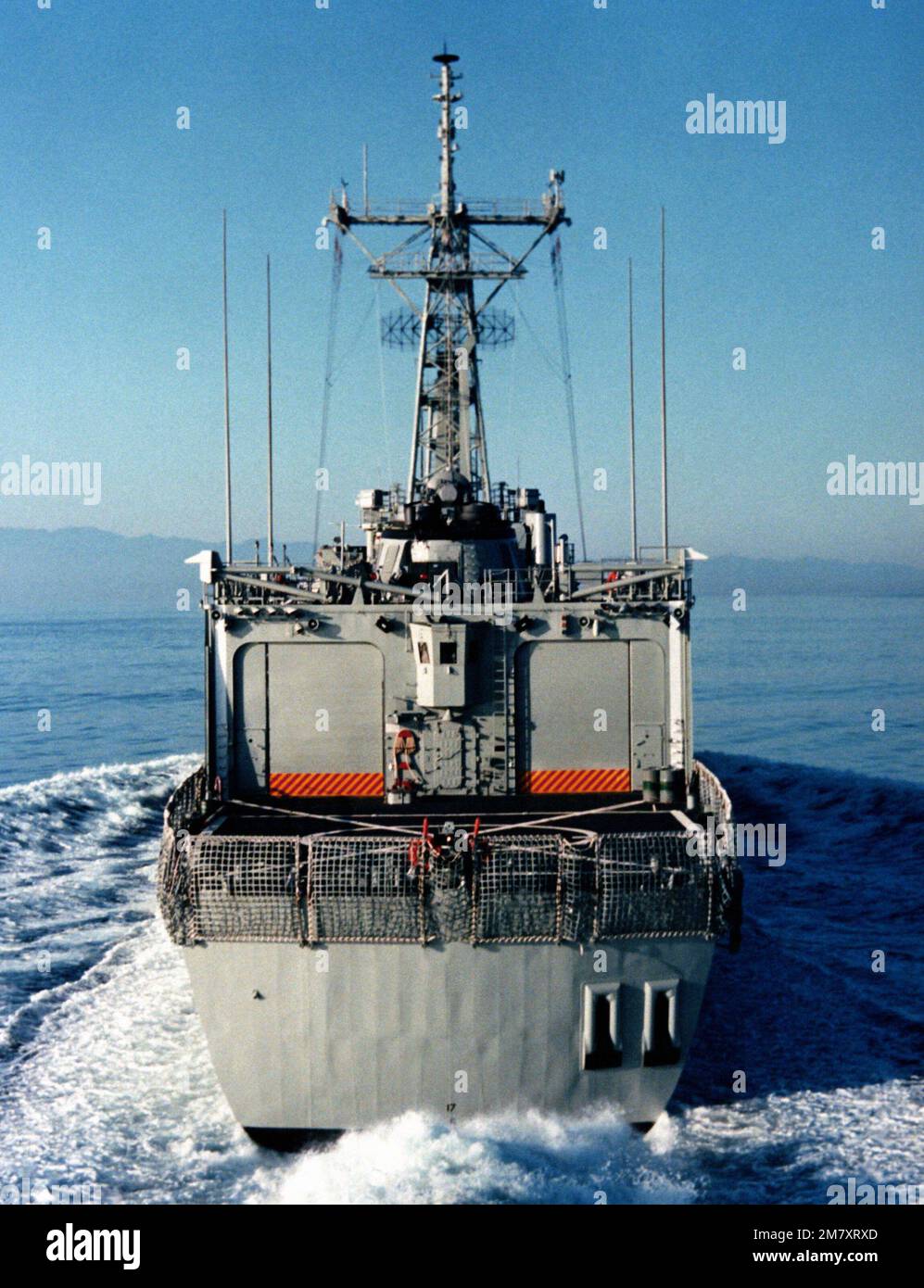 A stern view of the Australian frigate SYDNEY (F-03) underway. Country ...
