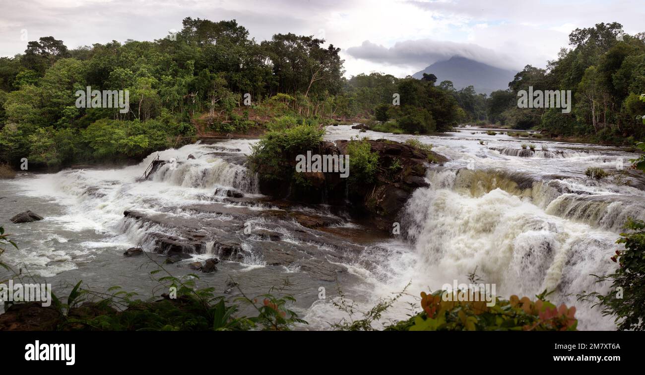 Bolaven waterfall in laos Stock Photo - Alamy