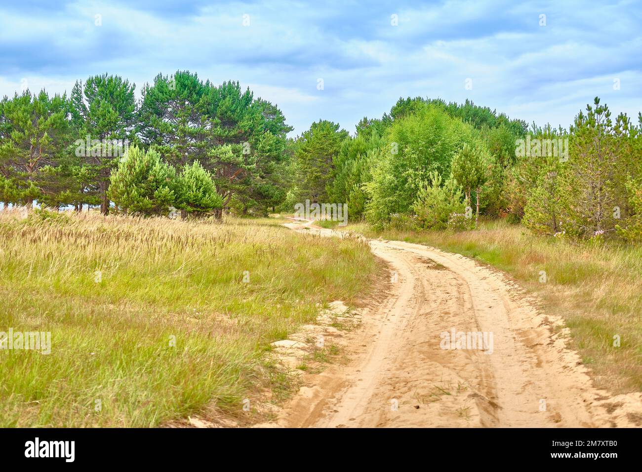 The road along the Barguzin Bay of the Holy Nose peninsula of Lake ...