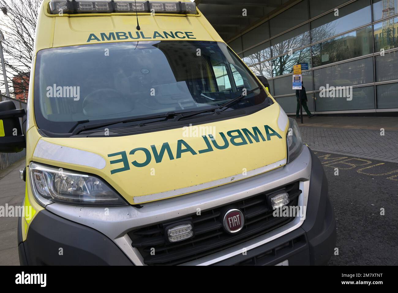 London, UK. 11th Jan, 2023. Ambulances at the The Royal London Hospital ...