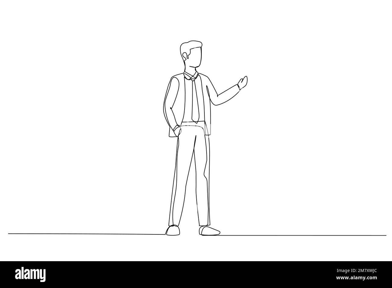 Casual boss showing something hi-res stock photography and images - Alamy