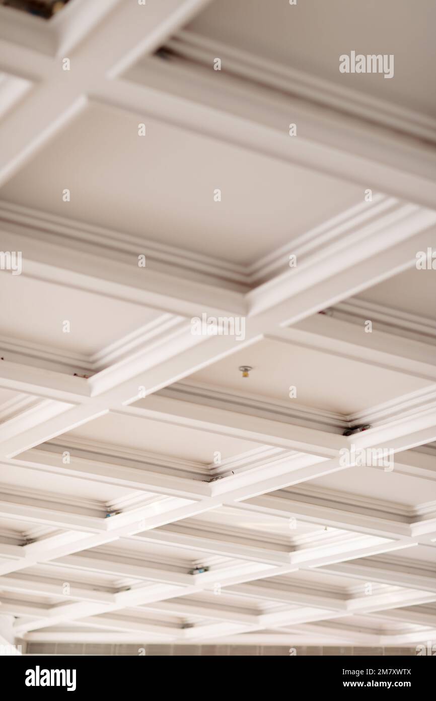 A modern ceiling square design Stock Photo - Alamy