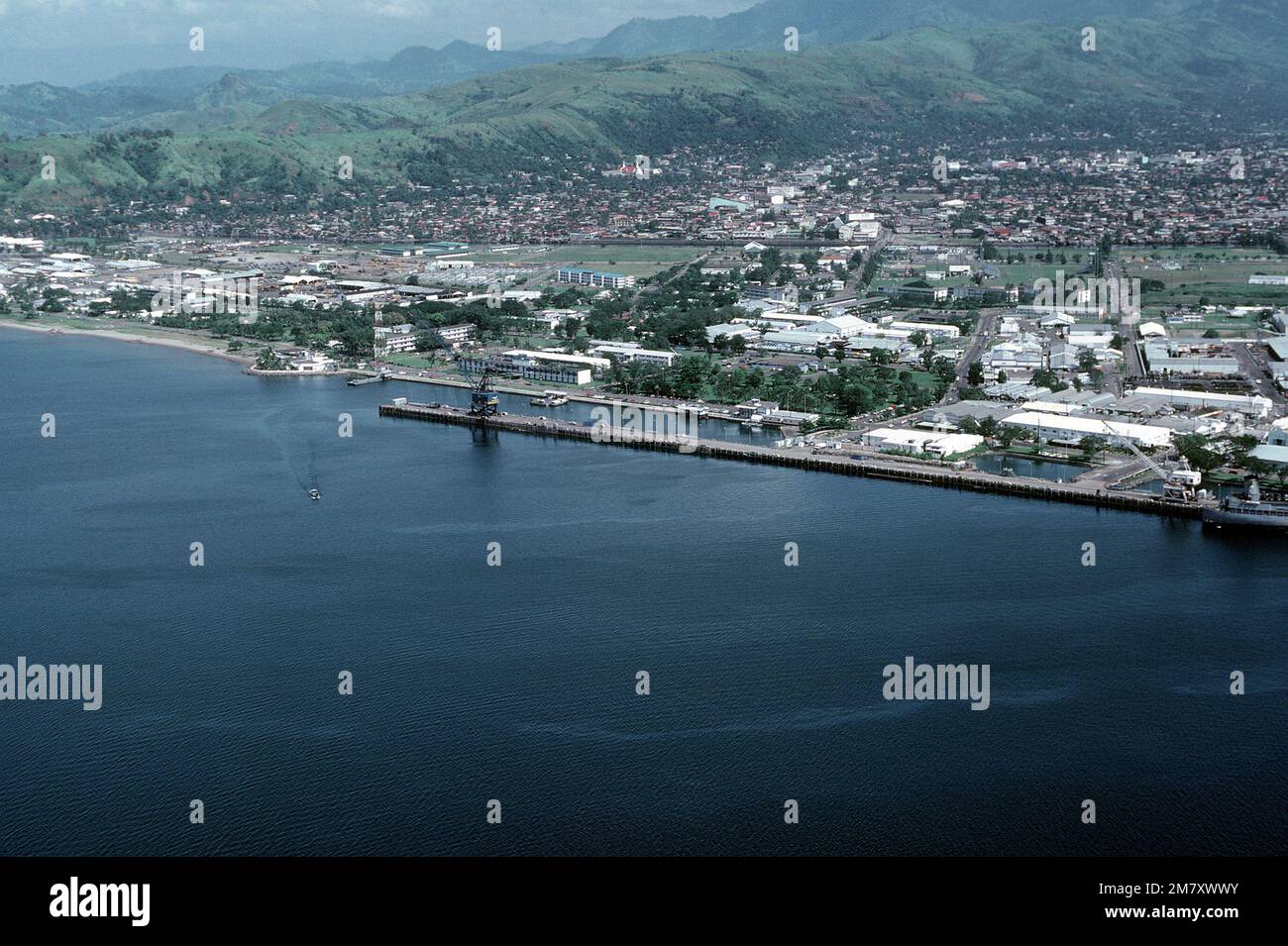 Aerial view of the base. Base: Naval Air Station, Cubi Point State ...