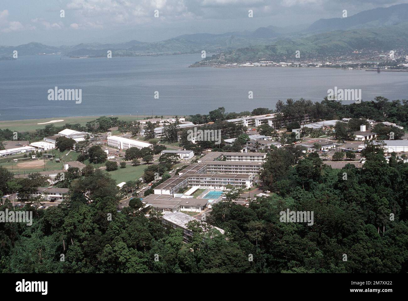 Aerial view of housing areas and other facilities. Base: Naval Station ...