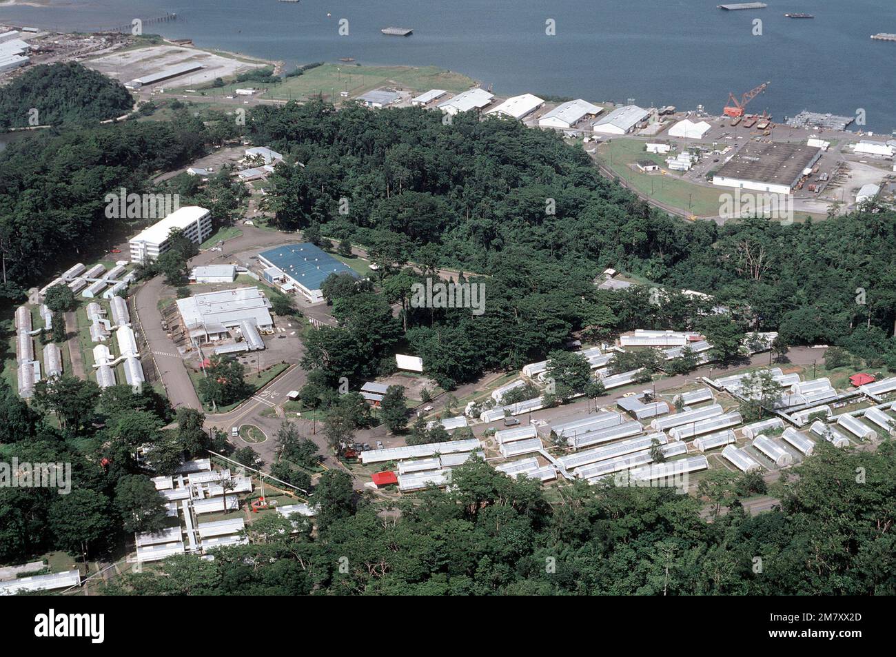 Aerial view of Camp Tamaz on the base. Base: Naval Air Station, Cubi ...