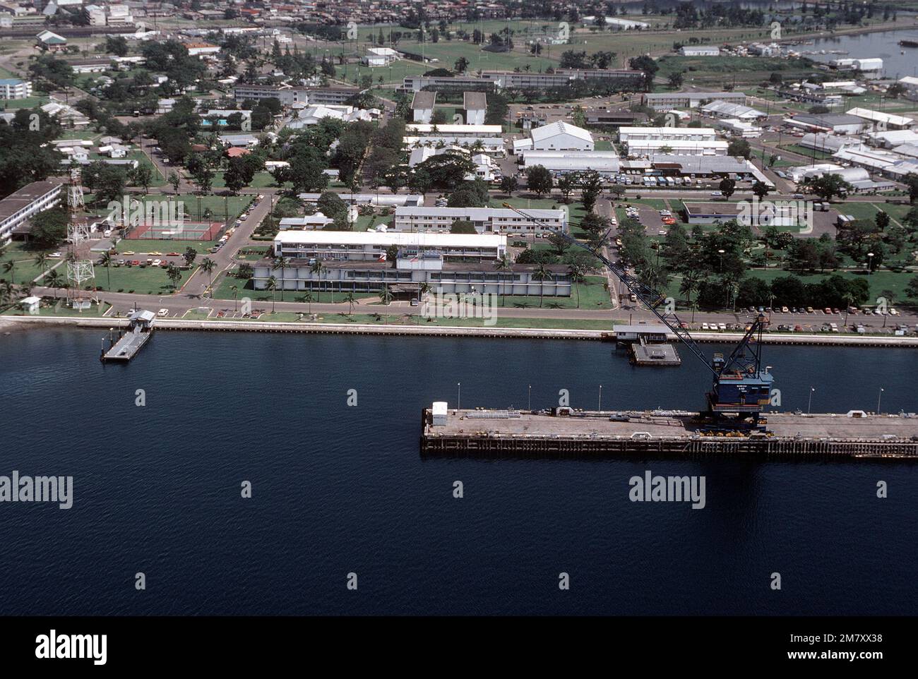 Aerial view of the station. Base: Naval Air Station, Cubi Point State ...