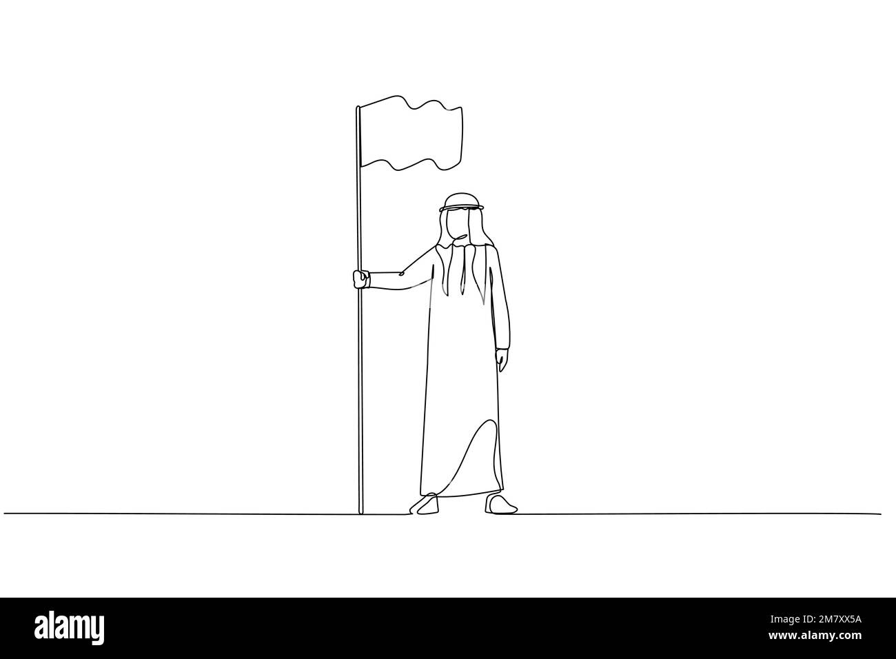 Drawing arab businessman leader Cut Out Stock Images & Pictures - Alamy