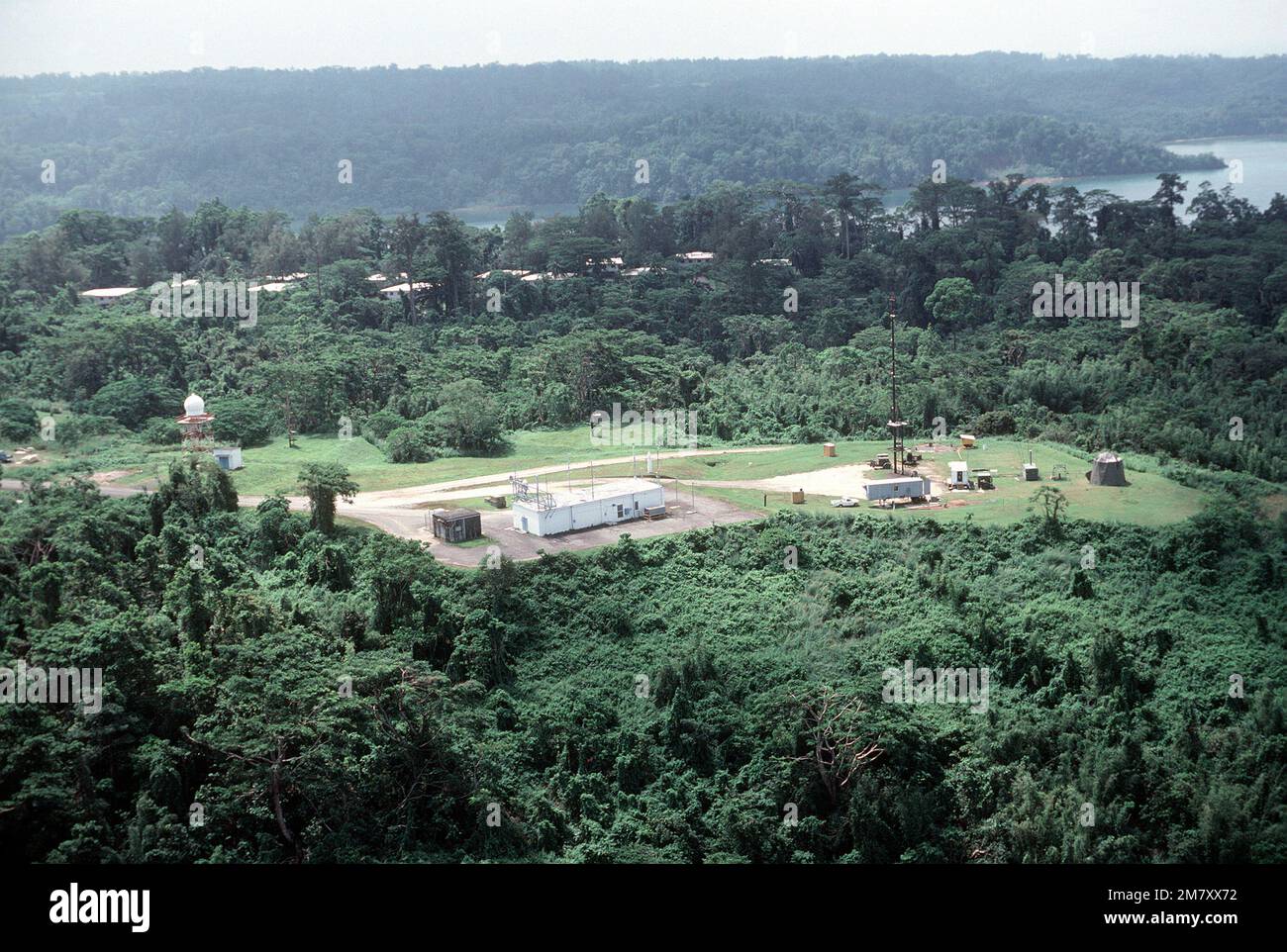 Aerial view of the communications relay station. Base: Naval Air ...