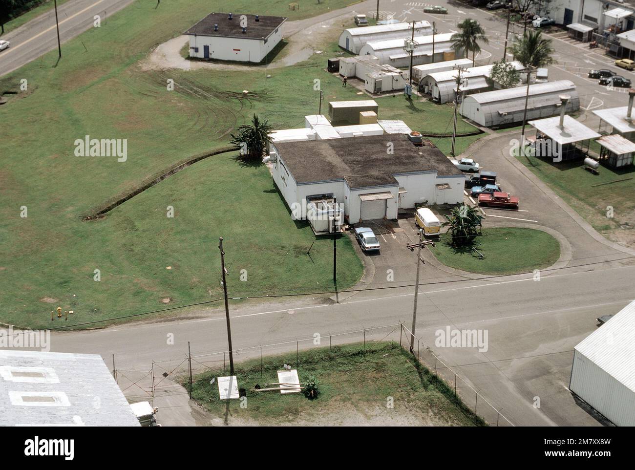 Aerial view of the Pacific Fleet Audiovisual Center. Base: Naval Air ...