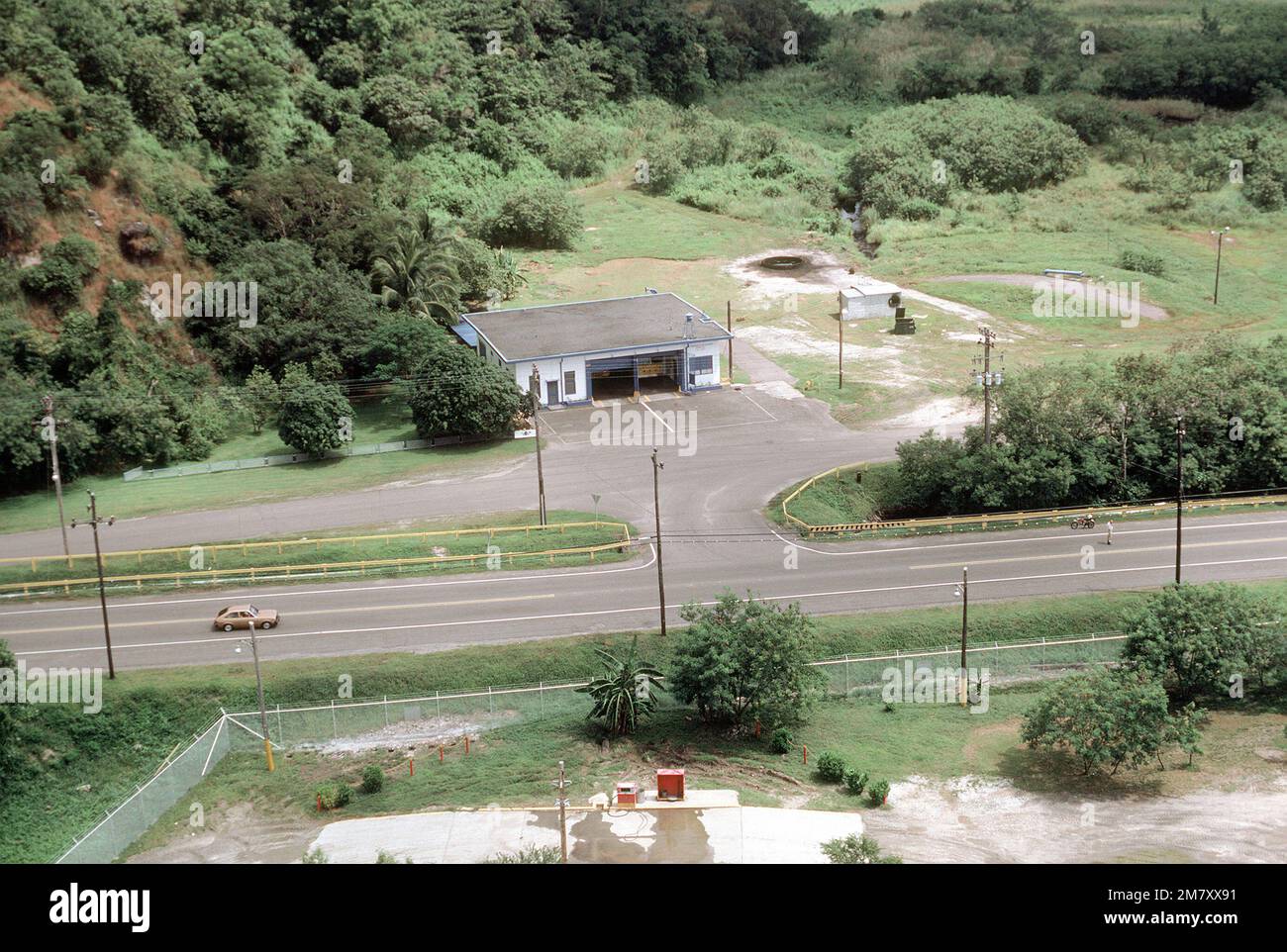 Aerial view of the Fire Station No. 4. Base: Naval Air Station, Cubi ...