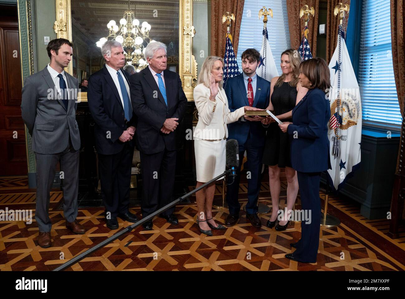 United States Vice President Kamala Harris ceremonially swears in ...