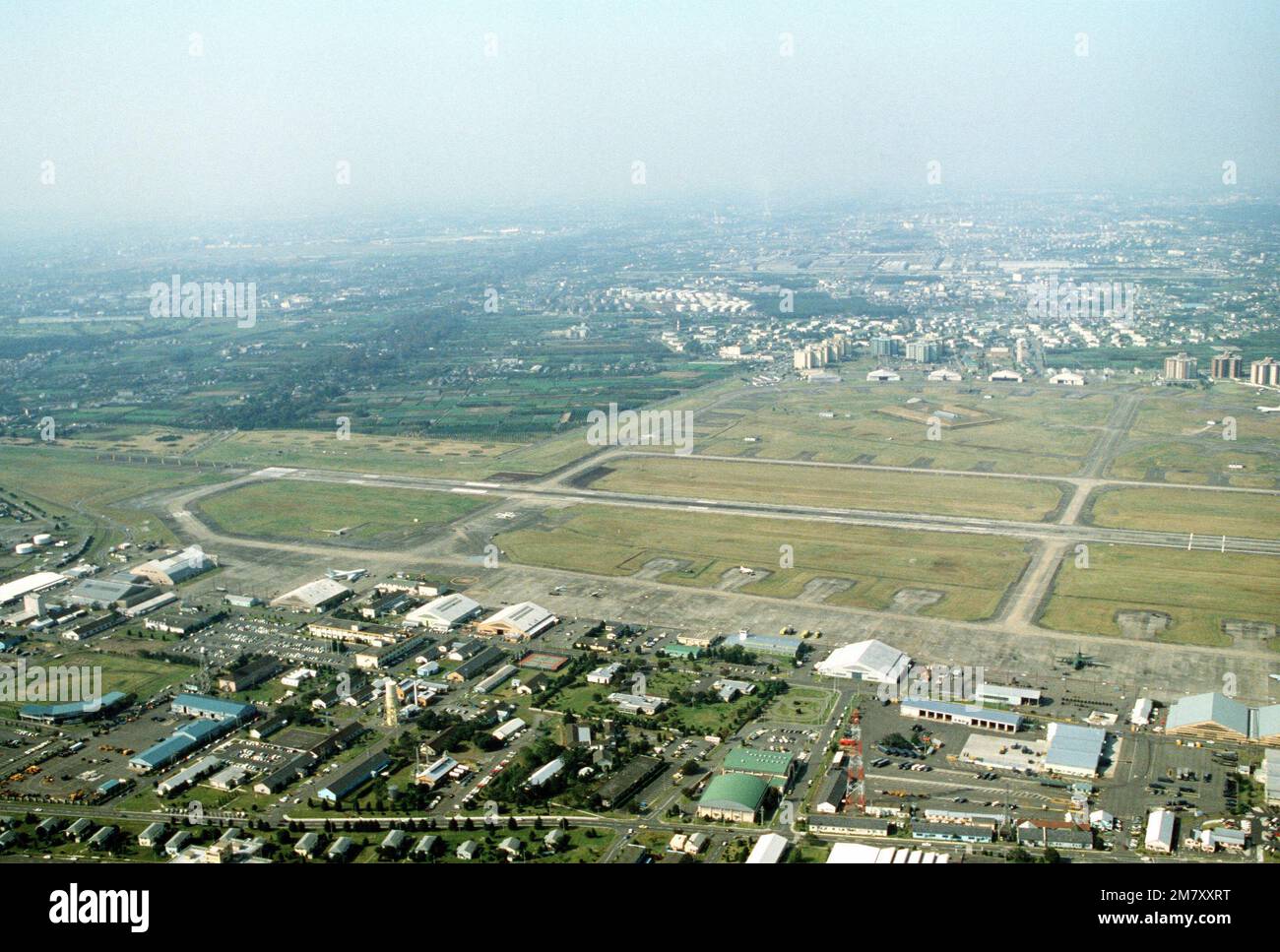 Aerial view of Yokota Air Base. Base: Yokota Air Base Country: Japan ...