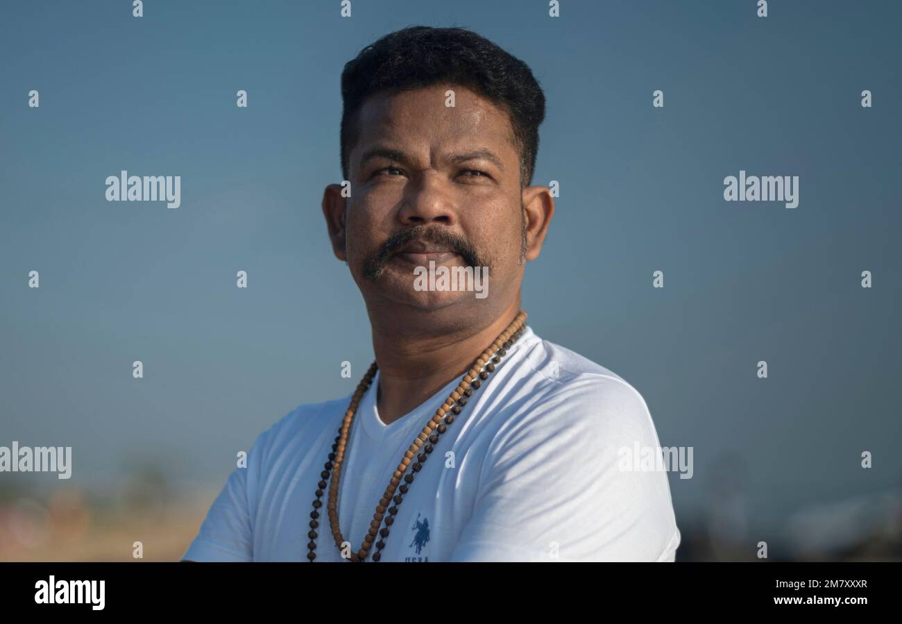 Indian male model in white t shirt hi-res stock photography and images ...